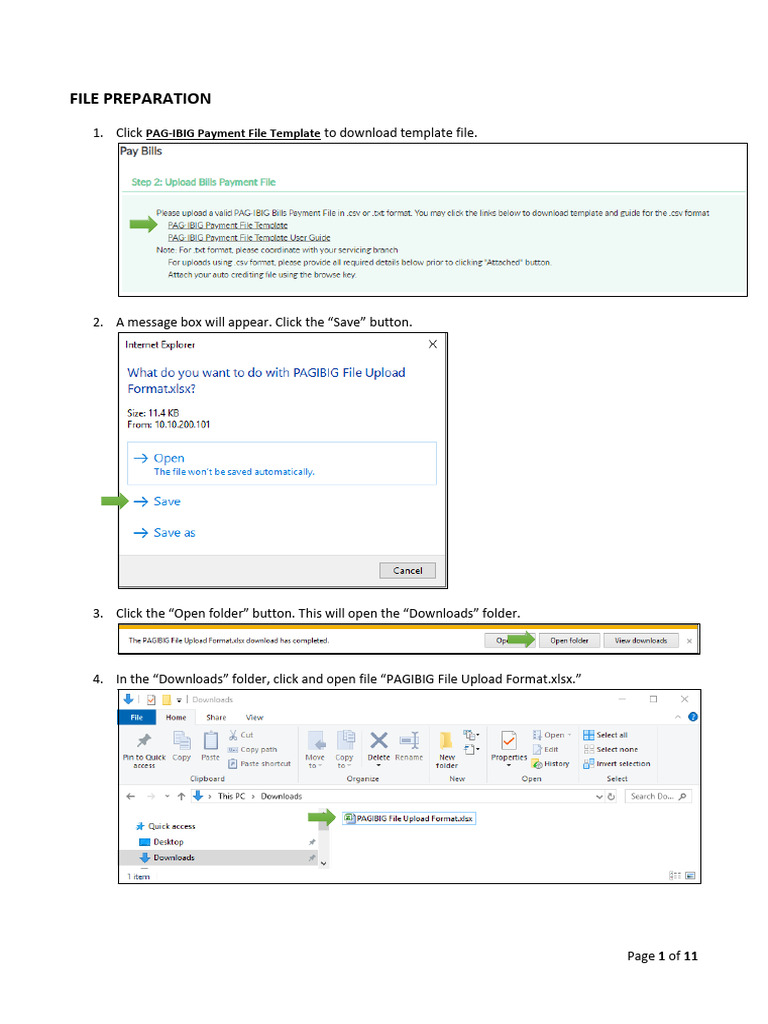 HDMF PAYMENT FILE USER GUIDE | PDF | Comma Separated Values | Computer File