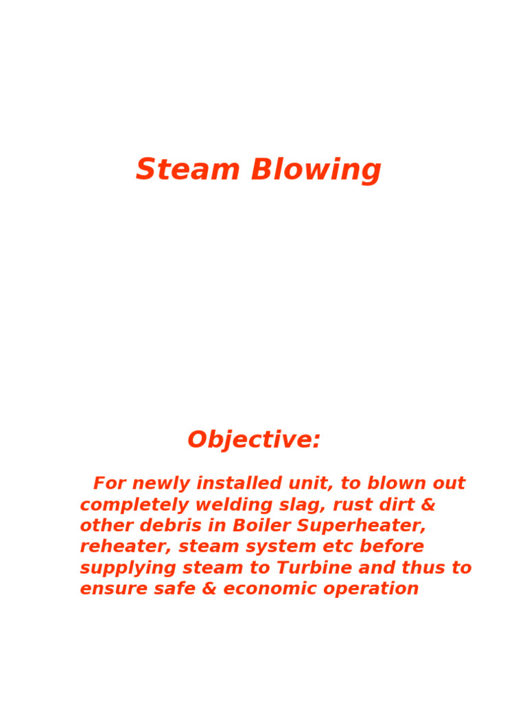 Steam Blowing Commissioning Guide | PDF | Boiler | Valve