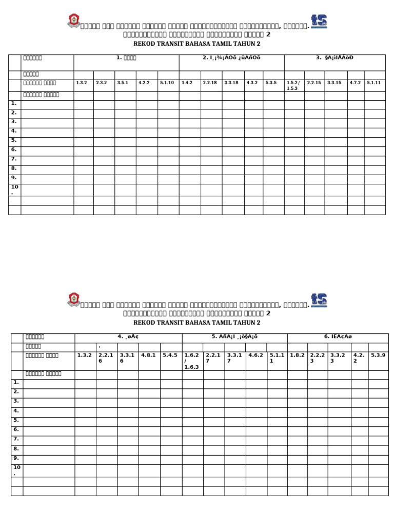Rekod Transit BT THN 2 2022 | PDF