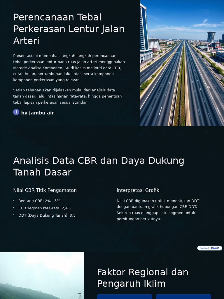 Perencanaan-Tebal-Perkerasan-Lentur-Jalan-Arteri | PDF