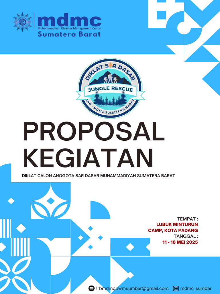Proposal Kegiatan Diklat SAR MDMC Sumbar - PDF - Compressed - Compressed | PDF