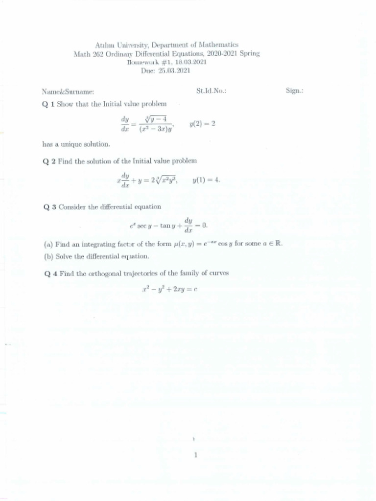 Homework 1 Solutions | PDF