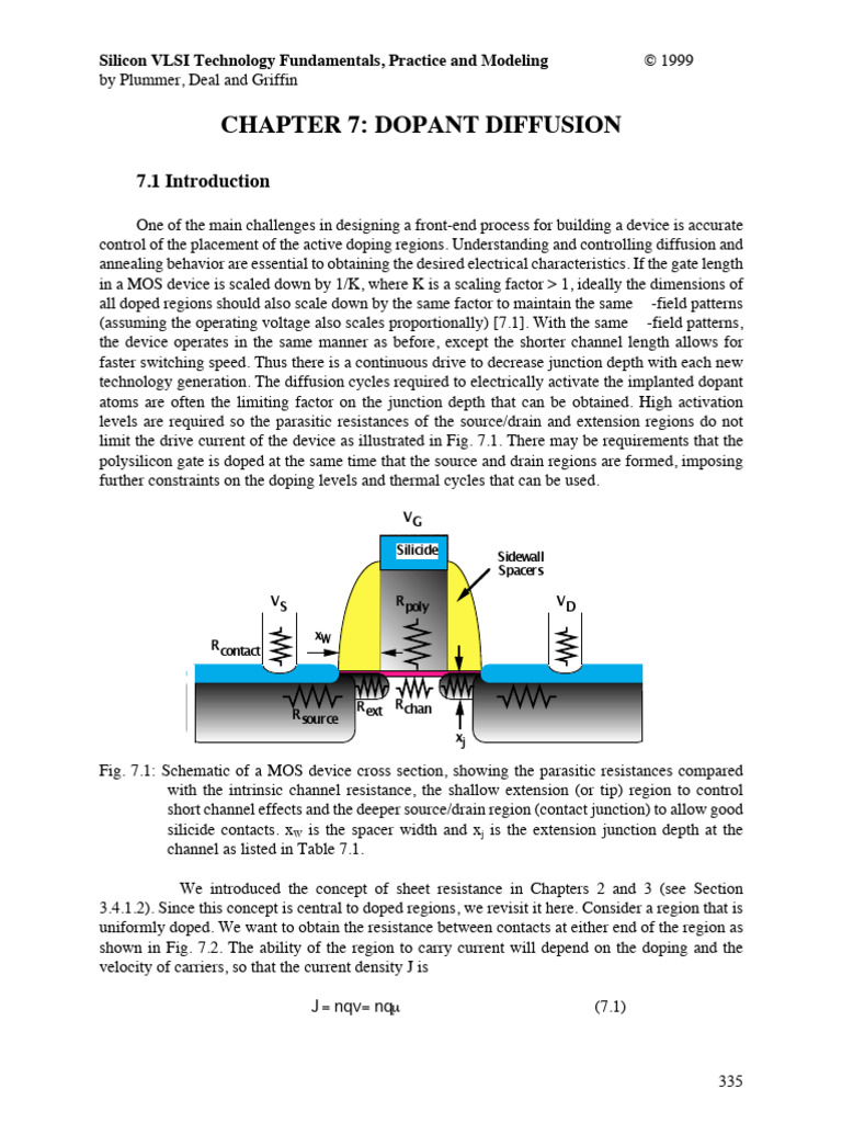 Silicon Vlsi Technology 1-1-348 476 | PDF | Doping (Semiconductor) | Mosfet