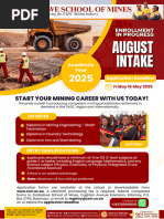 Masvingo Polytechnic August 2025 Intake Advert | PDF | Engineering ...
