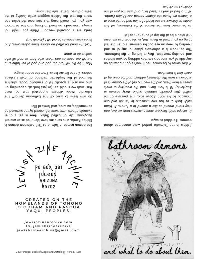 Bathroom Demons | PDF | Talmud | Judaism