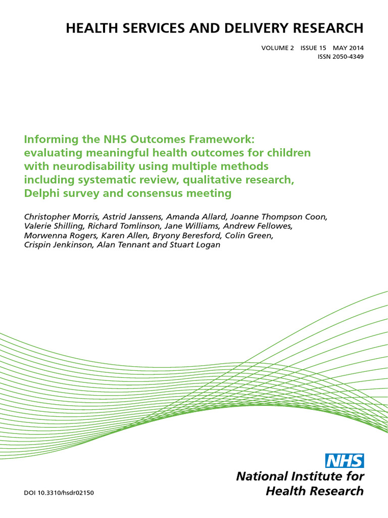 Health Services and Delivery Research: Volume 2 Issue 15 May 2014 ISSN ...