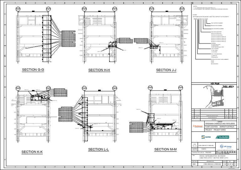 Cable Tray Layout for LTEH Project | PDF | Building Engineering
