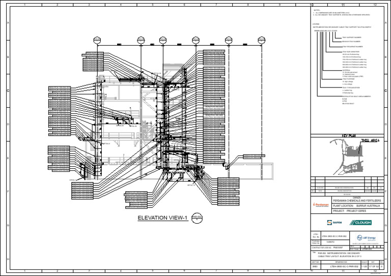 Lteh-3900-Sc-C-Par-052 Instrumentaion Secondary Cable Tray Layout Rev-016 | PDF | Building ...