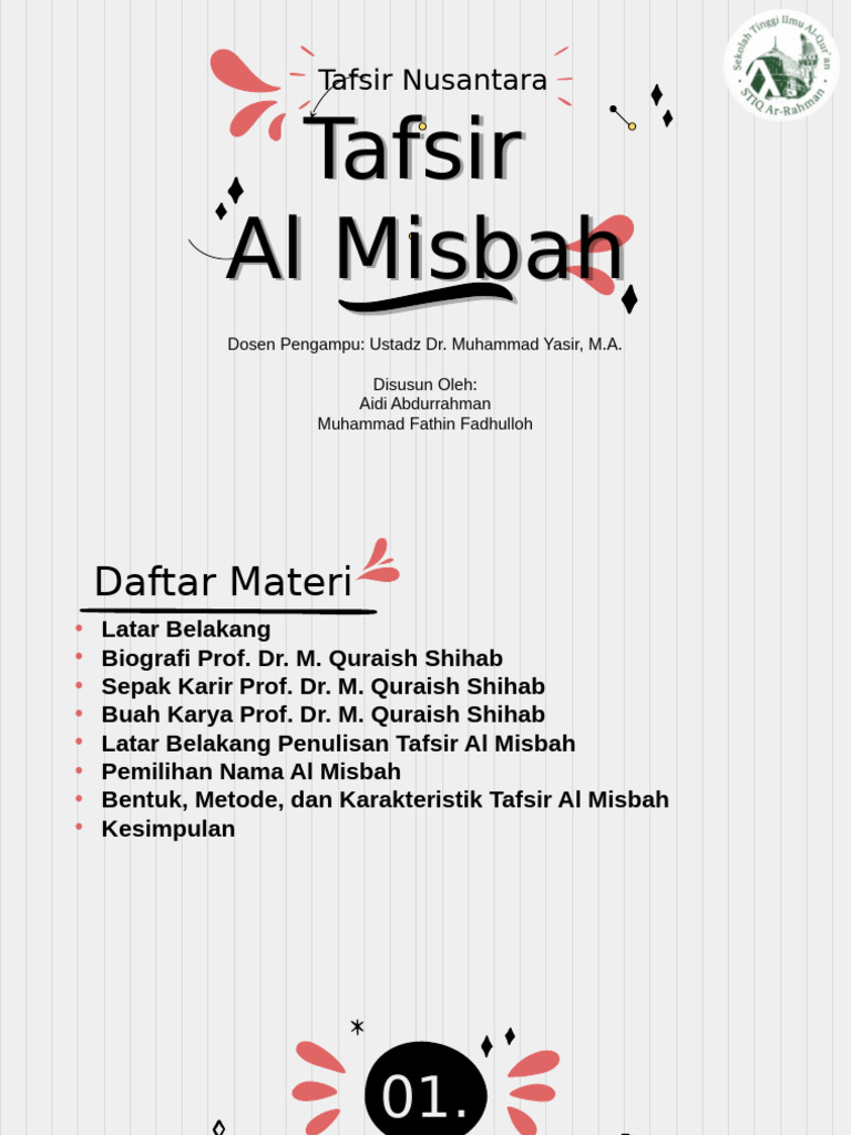 Tafsir Nusantara - Tafsir Al Misbah | PDF