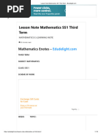 Mathematics Full Notes JSS1 To JSS3 | PDF | Encodings | Mathematics