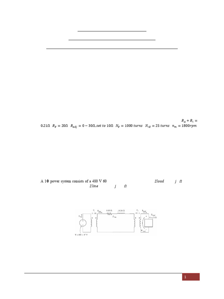 ECE 2226 Electrical Machines CAT 2 | PDF | Transformer | Electric Generator