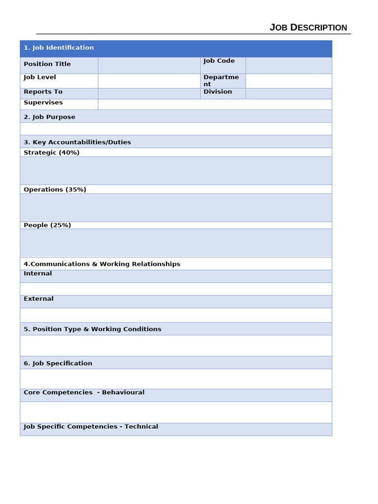 Job Identification: OB Escription | PDF