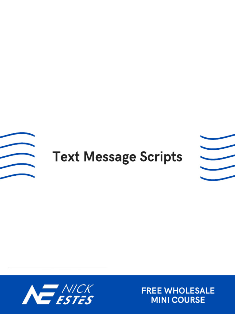 Text Message Script | PDF