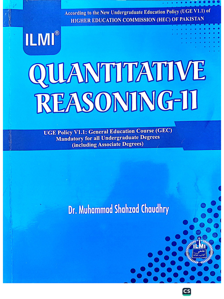 Stat-408 (Quantitative Reasoning-II) | PDF
