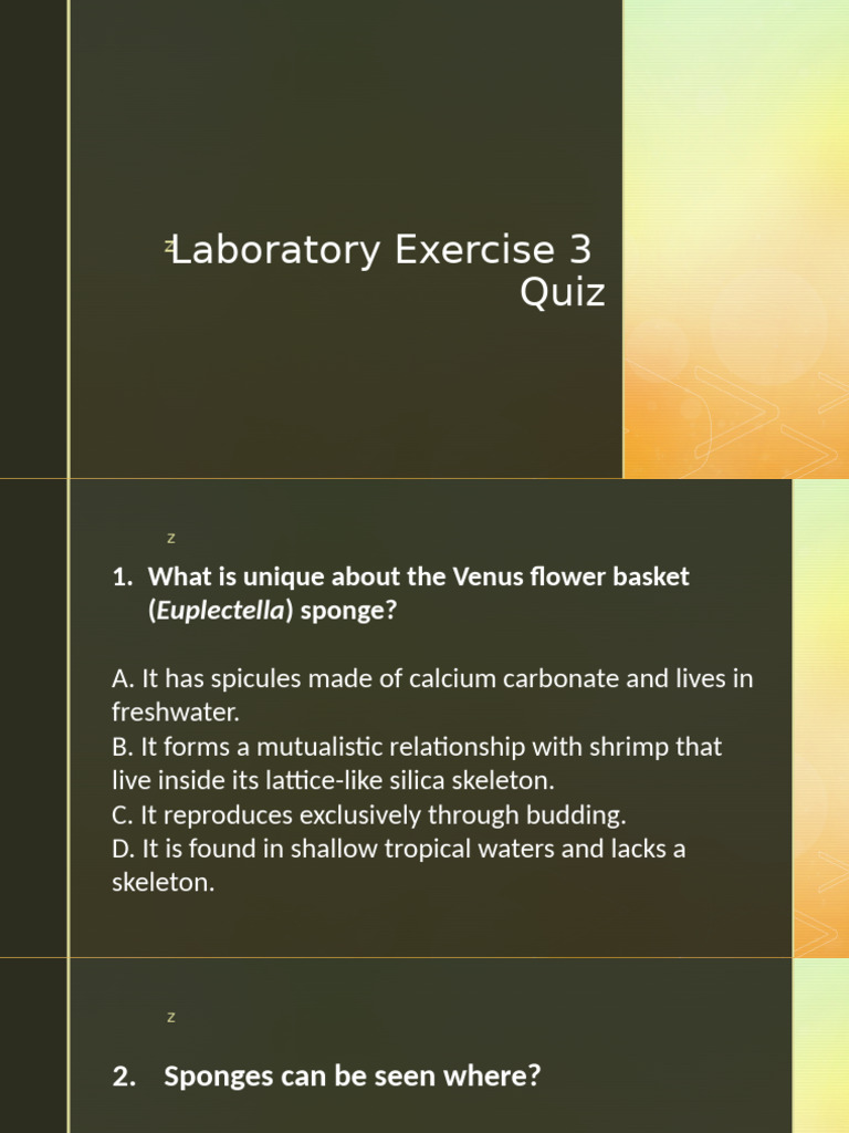 Postlab Quiz - Zoology Lab Exer 3 | PDF