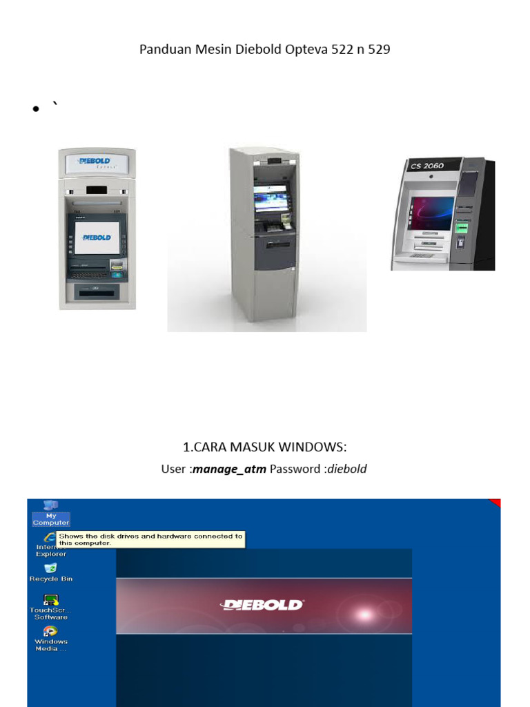 Panduan Mesin Diebold 522-529 | PDF