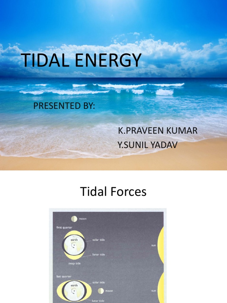 Tidal Energy and Turbine Systems | PDF