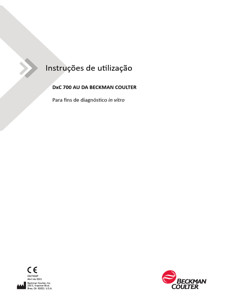 DXC 700 AU | PDF | Calibração