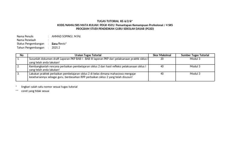 TUGAS TUTORIAL KE 2 | PDF