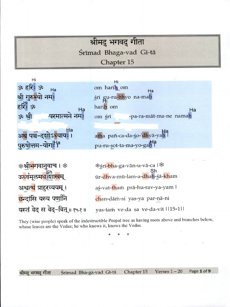 BG Chapter 15 - W-Markings +meaning | PDF