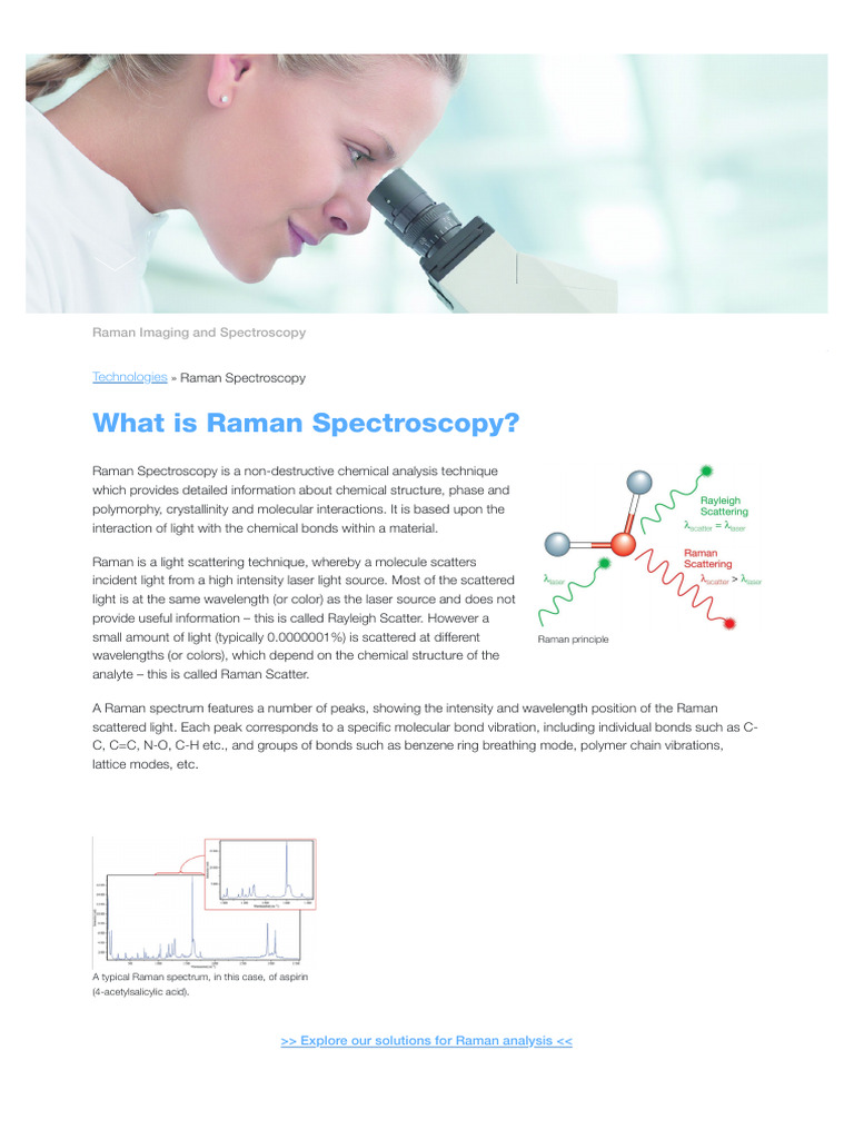What Is Raman Spectroscopy? - HORIBA | PDF | Raman Spectroscopy ...