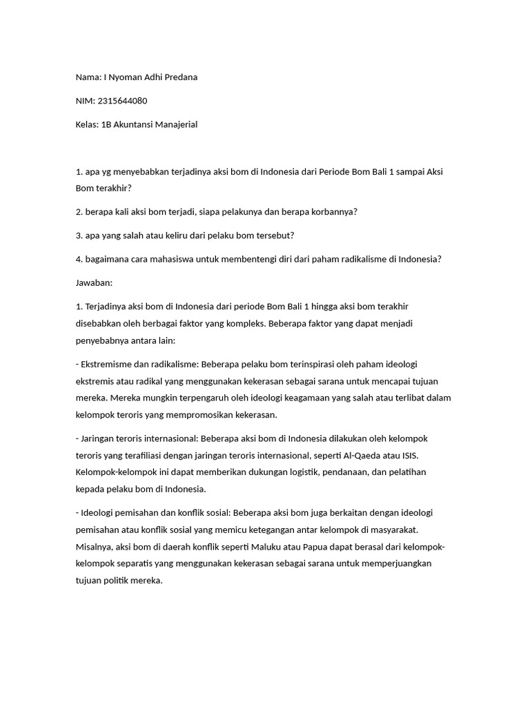 Pendidikan Pancasila Adhi | PDF