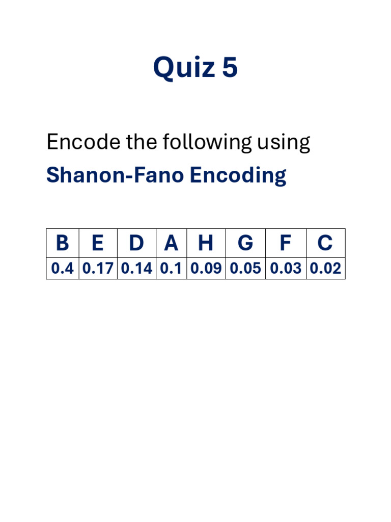 Quiz 5 | PDF