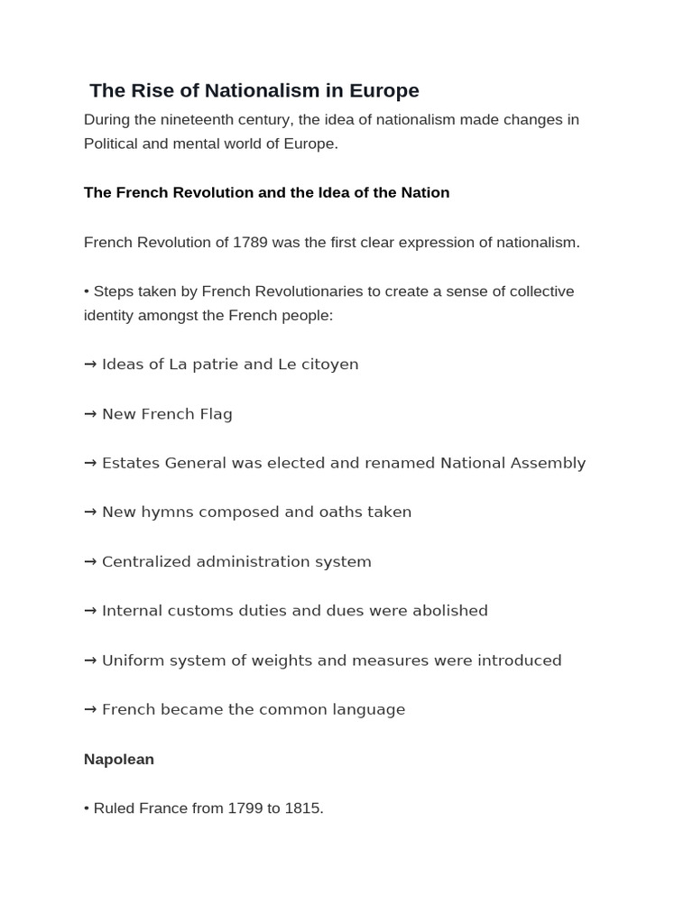 Nationalism's Impact on 19th Century Europe | PDF | Balkans | Kingdom ...