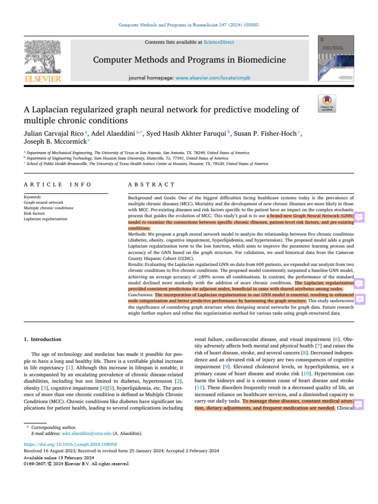 GNNfor Predictive Modeling Multiple Chronic Conditions-Kesin Oku | PDF | Vertex (Graph Theory ...