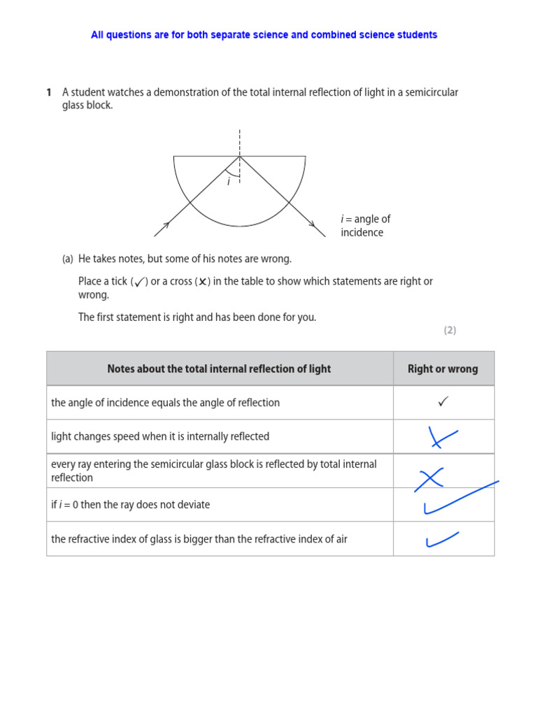 Light and Sound 1 QP - 241028 - 123726 | PDF