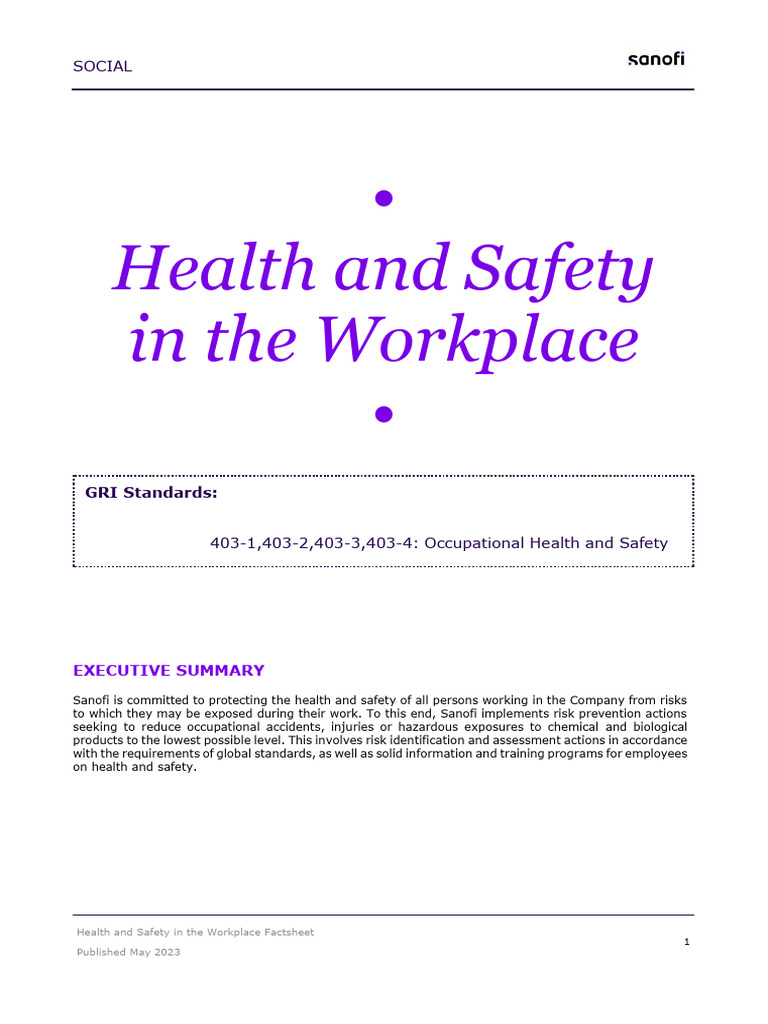 Health and Safety in The Workplace2 1 | PDF | Occupational Safety And ...