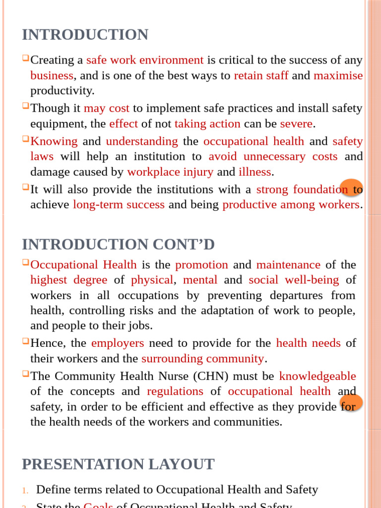 Occupation Health and Safety Cheche | PDF | Occupational Safety And Health | Hazards