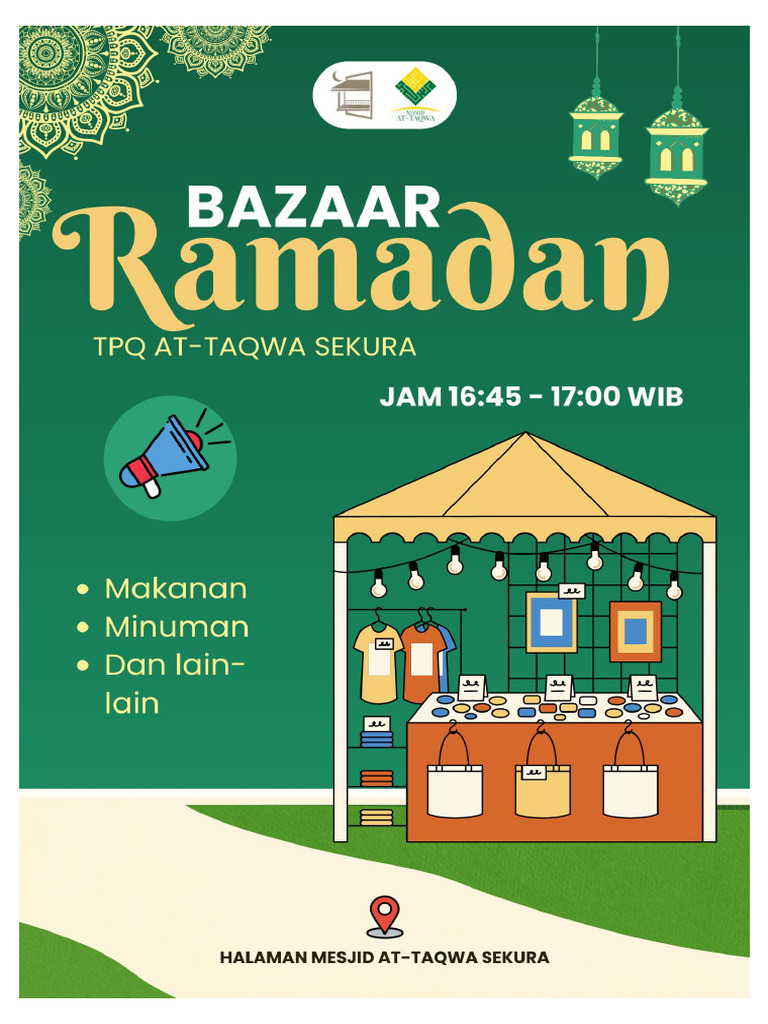Green Yellow Modern Bazaar Ramadan Flyer | PDF