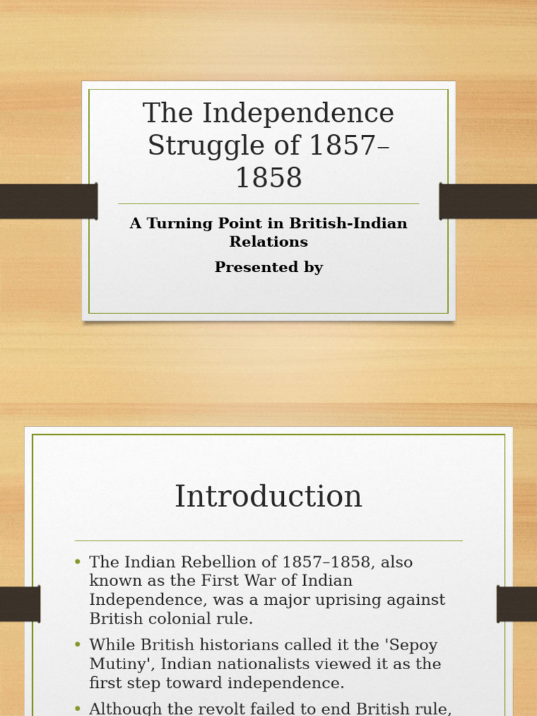 1857 Indian Rebellion: A Turning Point | PDF | British Raj | Indian ...