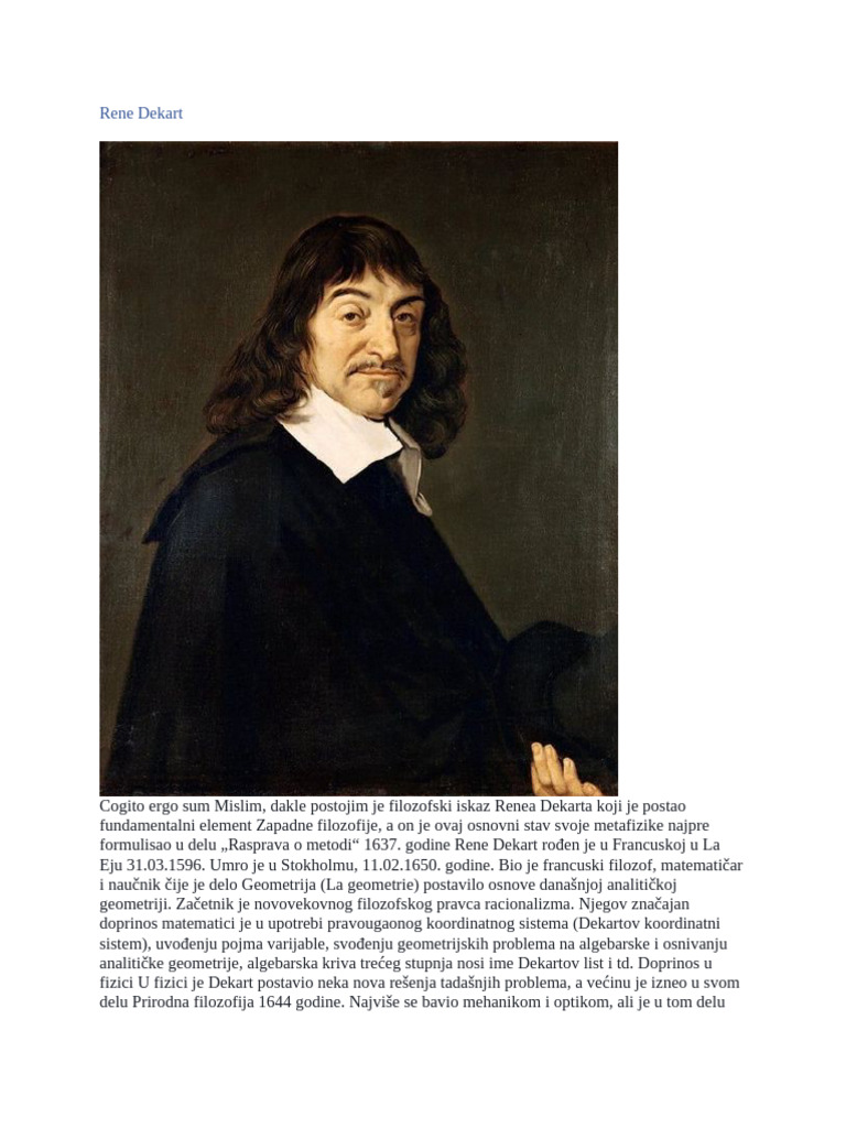 Rene Dekart | PDF