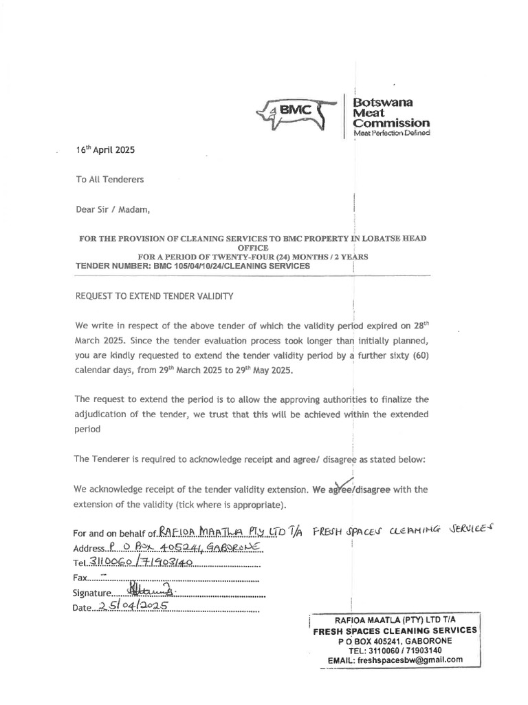 Validity Extension | PDF