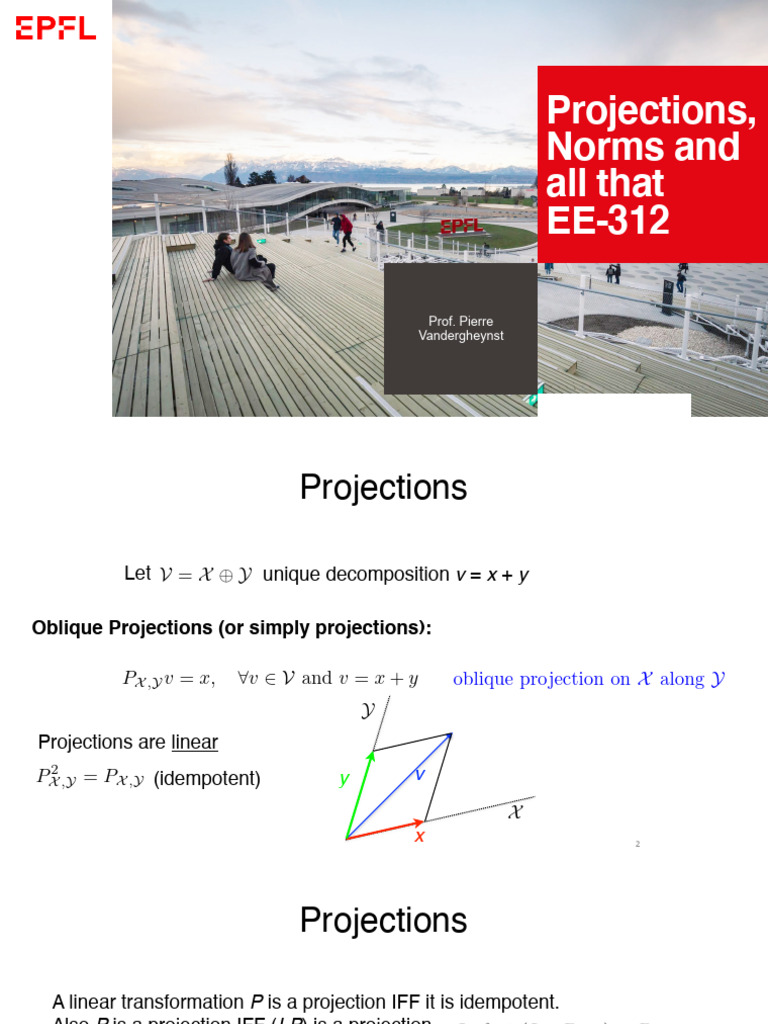 2 Projections Norms | PDF
