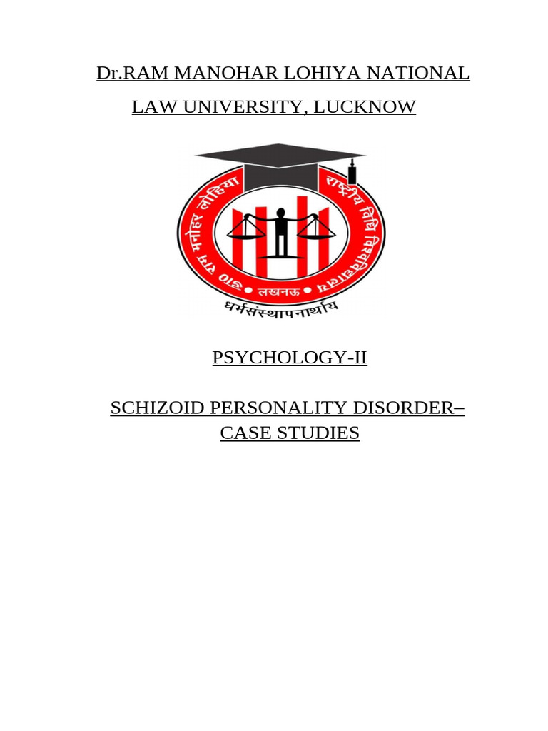 Schizoid Personality Disorder-Case Studies | PDF | Personality Disorder ...