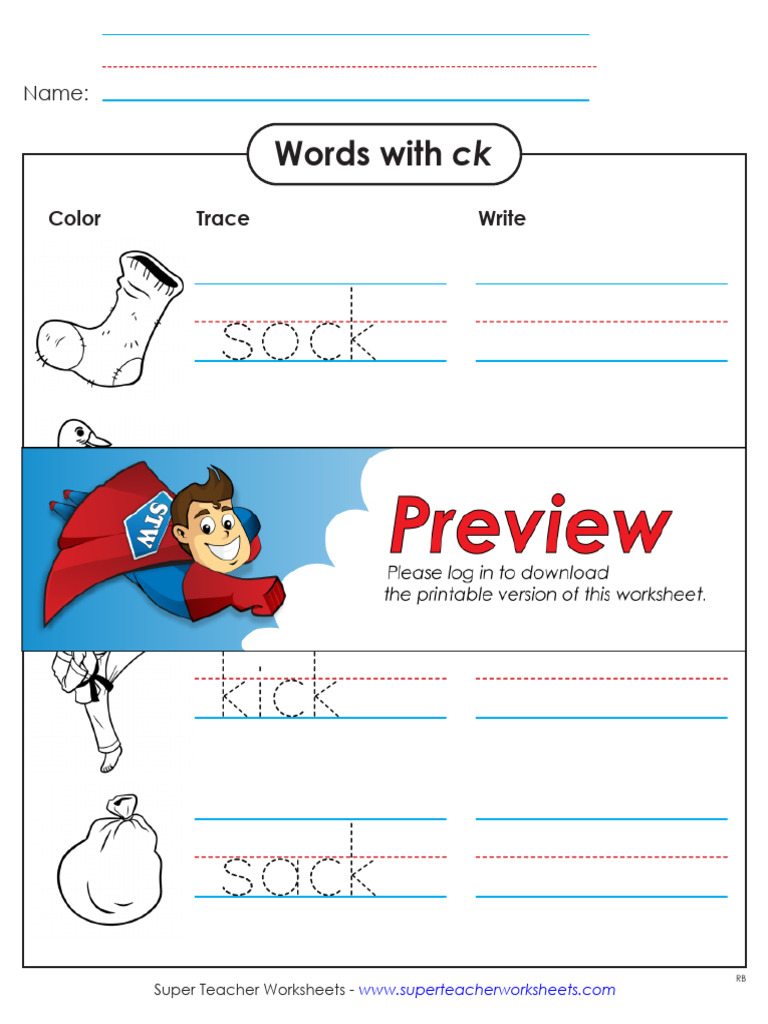 CK Words Color Trace Write | PDF