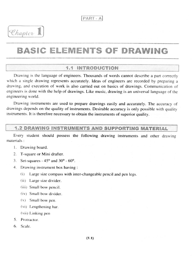 Engineering Drawing Part1 (Paper I) | PDF