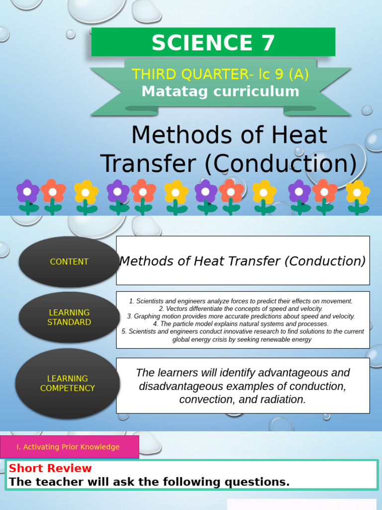 Q3-Science 7-LC 9 - Handouts | PDF | Thermal Conduction | Heat