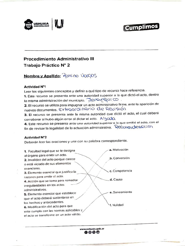 T.P #2 - Actividad 1 y 2 | PDF