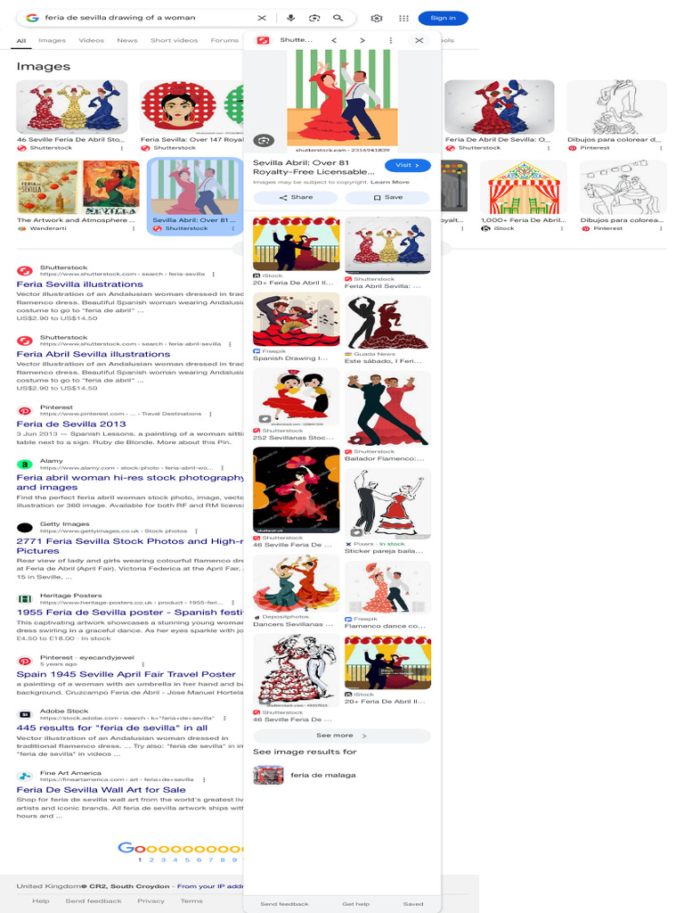 Feria de Sevilla Drawing of A Woman - Google Search | PDF | Seville ...