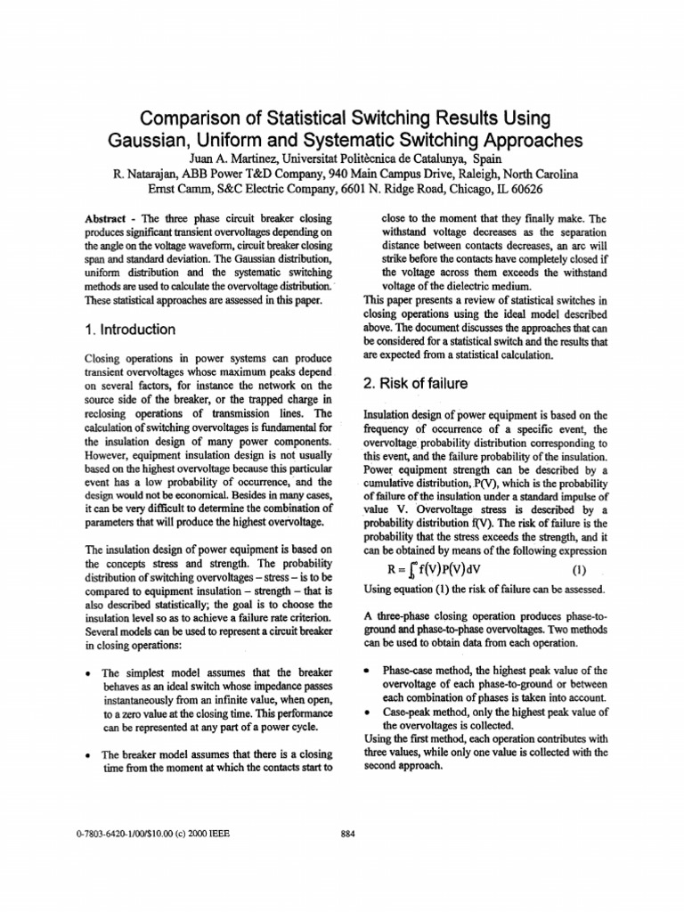Martinez, Natarajan, Camm - 2000 - Comparison of Statistical Switching Results Using Gaussian ...