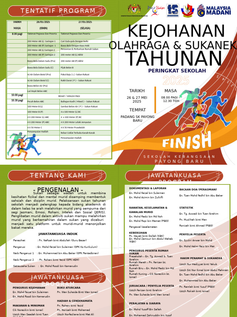Buku Program Sukan Tahunan 2025 | PDF