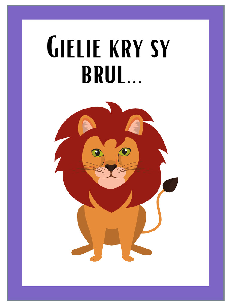 Gielie Kry Sy Brul Storie | PDF
