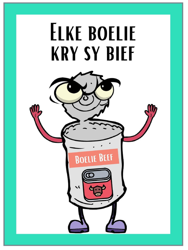 Elke Boelie Kry Sy Bief | PDF