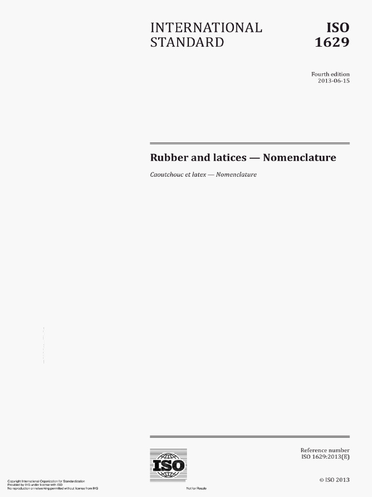 Iso 1629-2013 | PDF