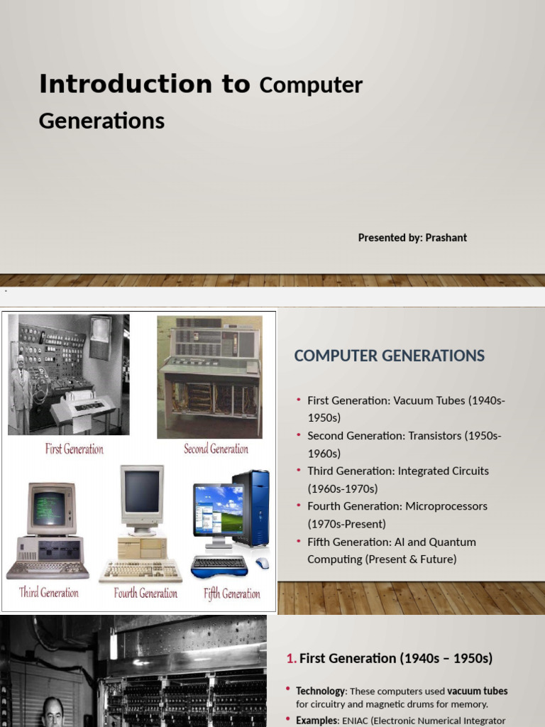 UNIT-1 Computer Generation Part 2 | PDF | Personal Computers | Computing