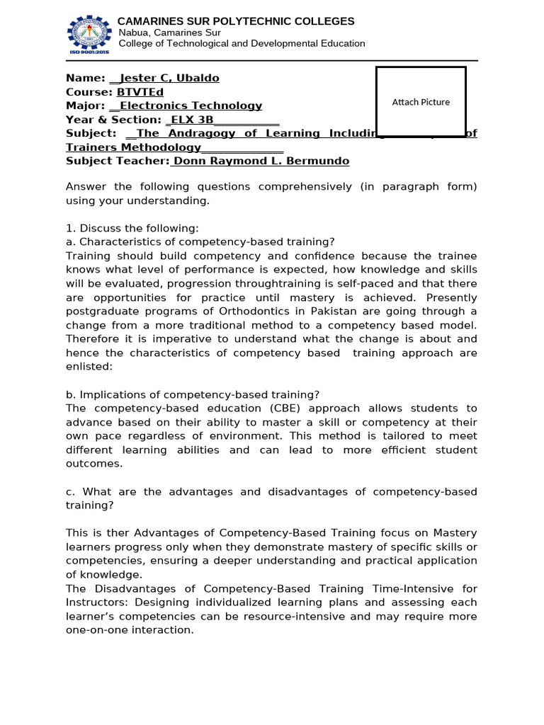 Competency-Based Training Insights | PDF | Learning | Adult Education